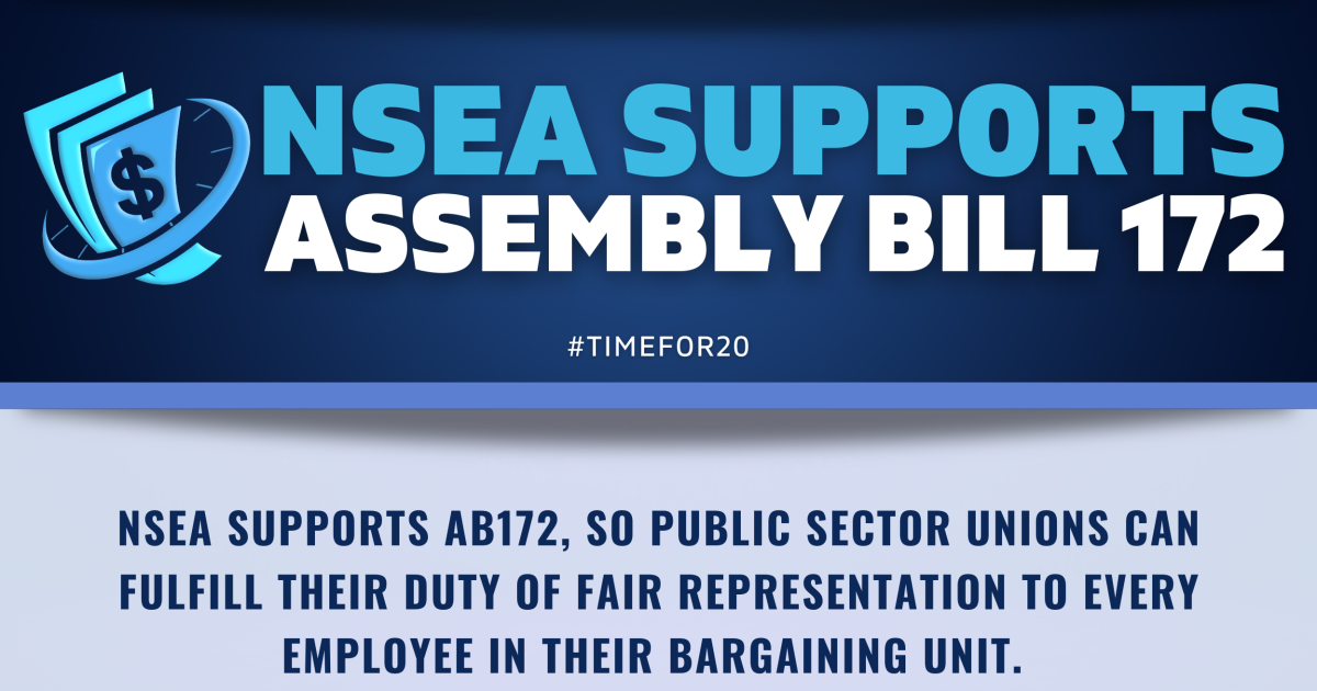 Memo: NSEA Supports Assembly Bill 172 | Nevada State Education Association