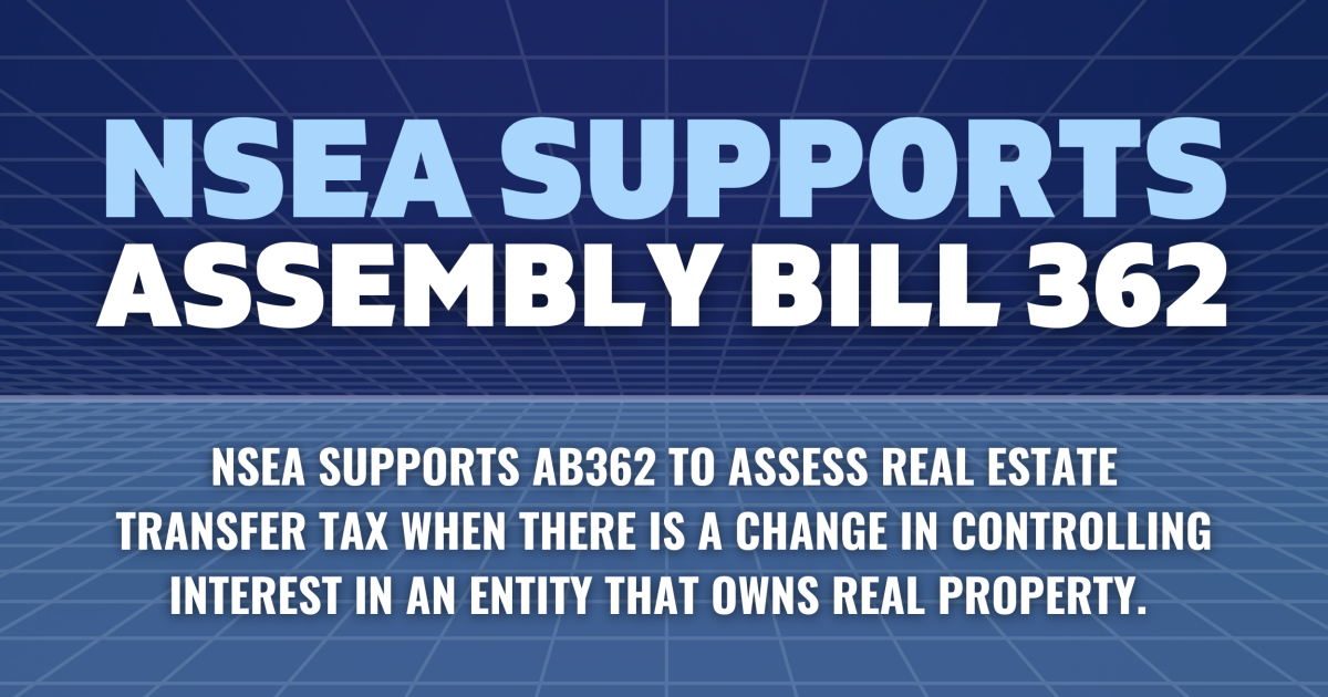 Memo: NSEA Supports Assembly Bill 362 | Nevada State Education Association