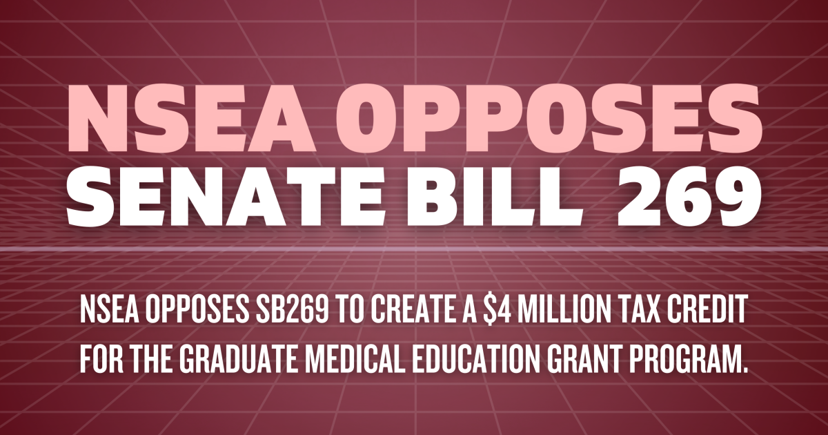 Memo: NSEA Opposes Assembly Bill 269 | Nevada State Education Association