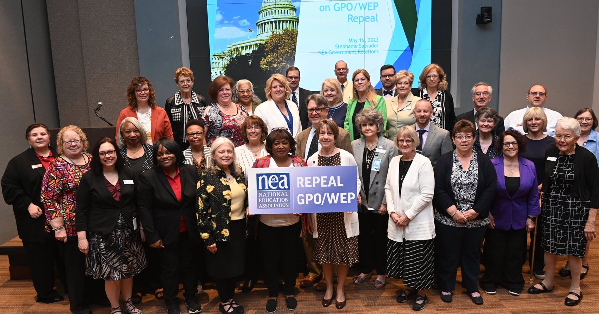 LANDMARK Victory! GPO and WEP repealed | Nevada State Education Association